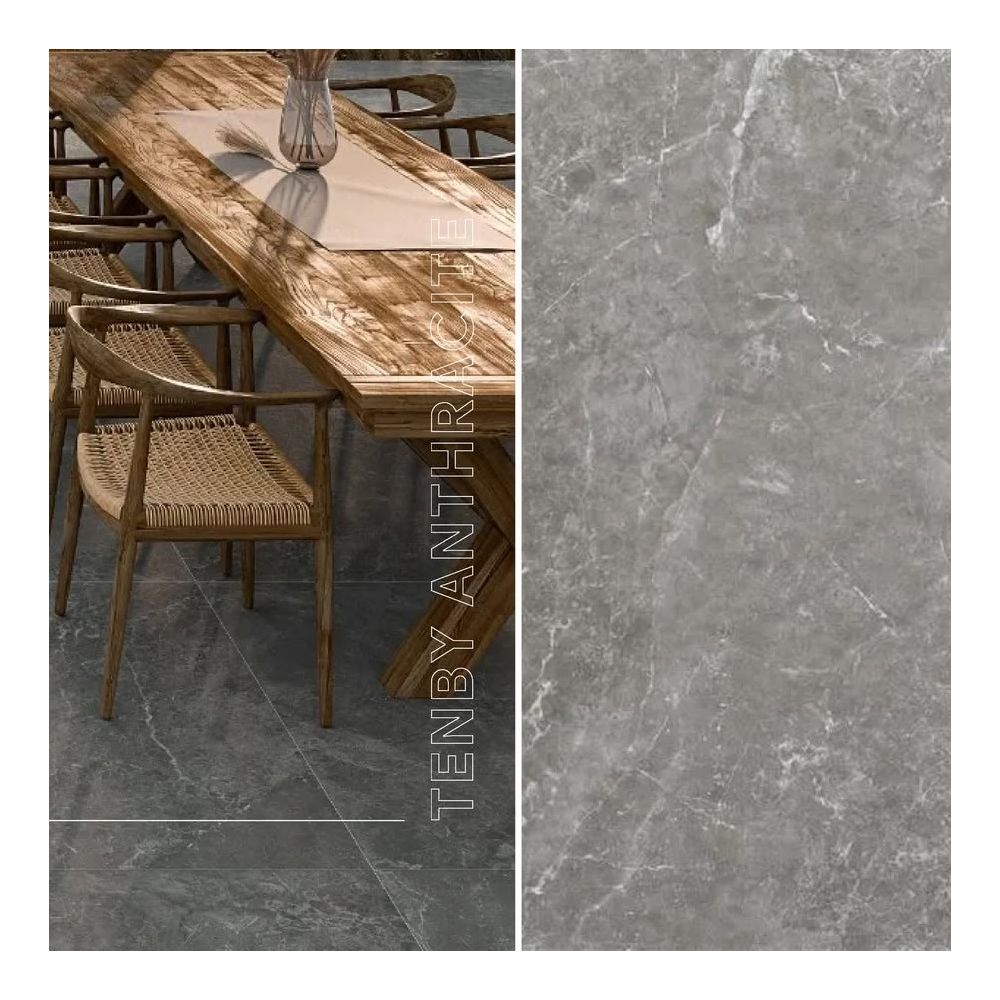 Gresie Alaplana Rectificata Tenby Anthracite RC MT 60x120x2 cm
